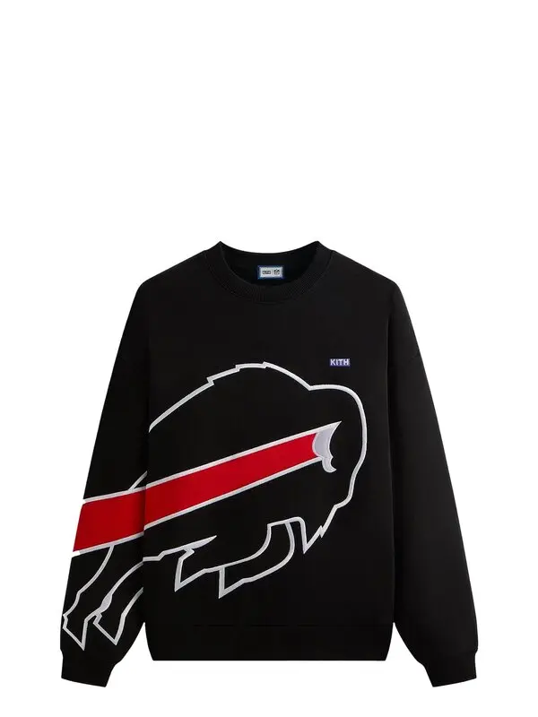 Kith For The Nfl Buffalo Bills Vintage Nelson Crewneck - Black