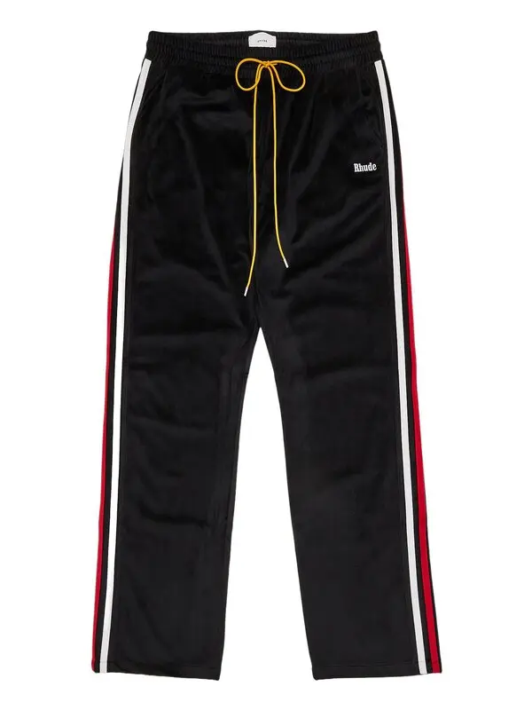 Rhude Mancino Velour Track Pant - Black