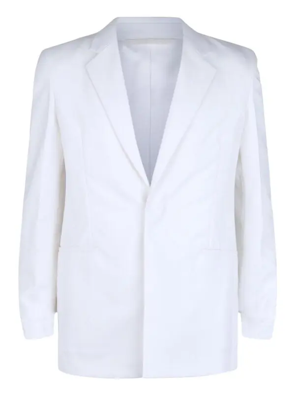 Givenchy Extra Fitted Single Button Blazer - White