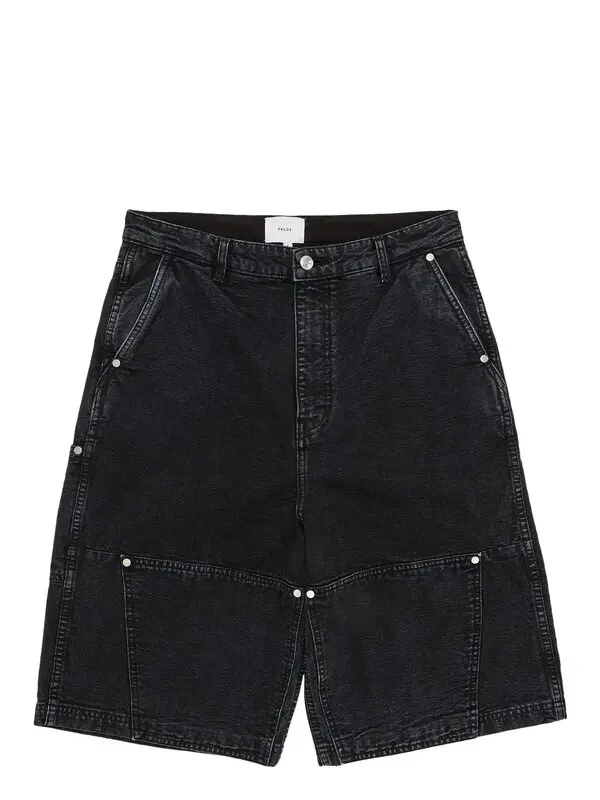 Rhude Washed Canvas Reza Short - Blue