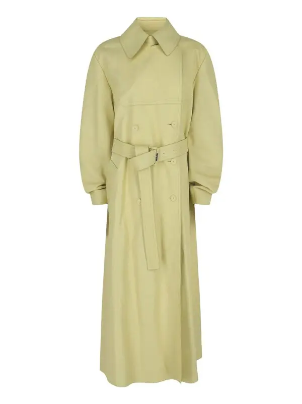 Givenchy Leather Trench Coat - Yellow