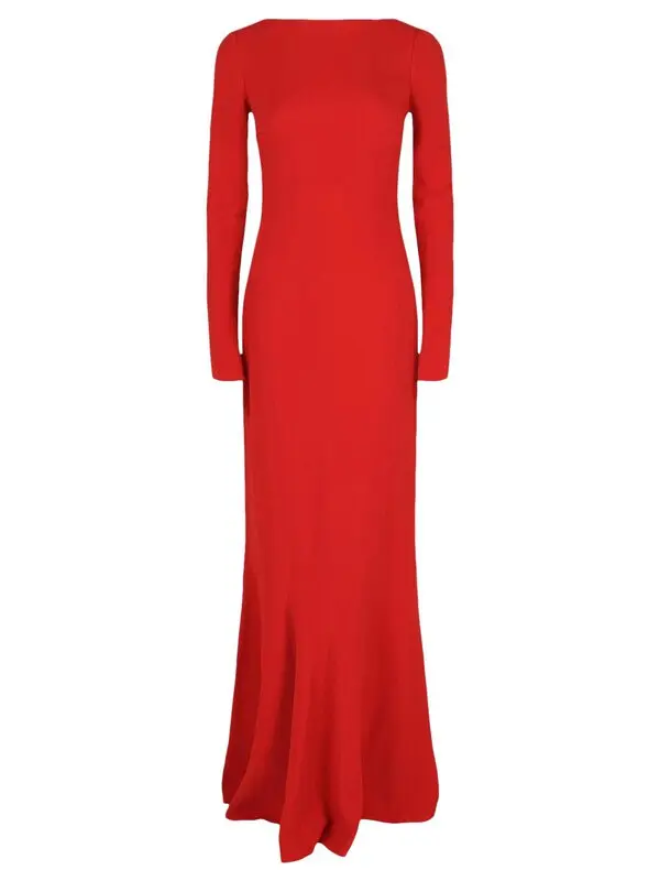 Givenchy Crisscross Chain Strap Gown - Red