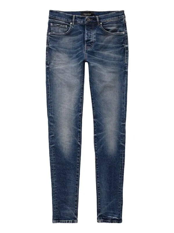 PURPLE BRAND Mid Three Year Skinny Jeans - Blue