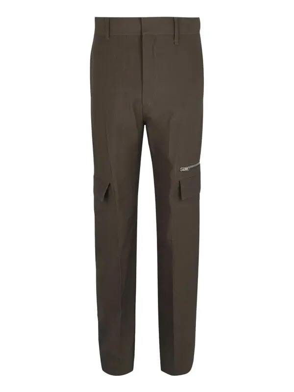 Givenchy Tailored Wool Pants With Pocket Details - Tan