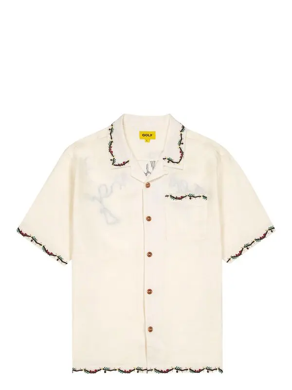 GOLF WANG Autumn Linen Button-up - Cream