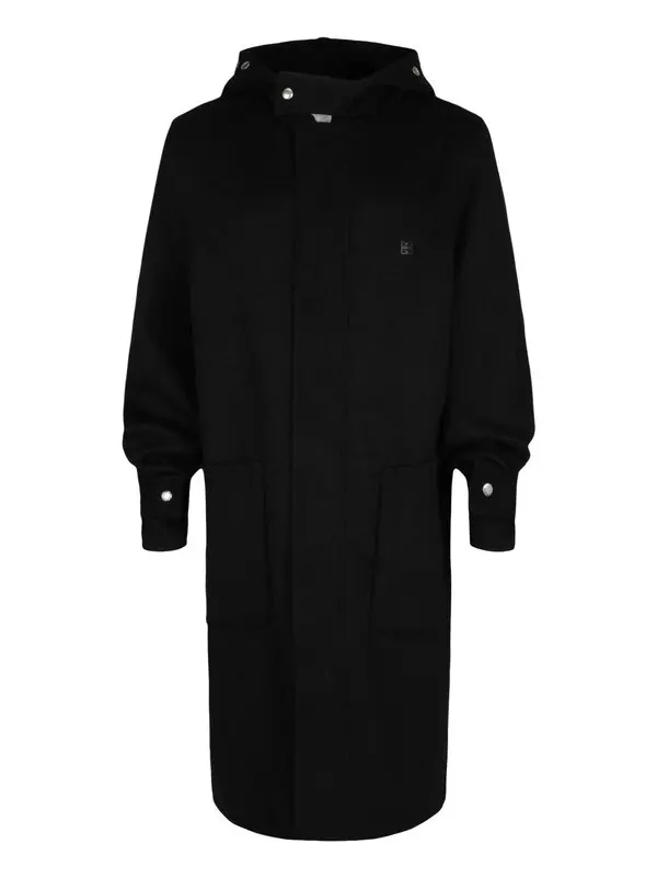 Givenchy Double Face Wool Coat - Black