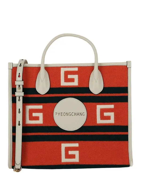 Gucci Pyeongchang Small Embroidered Tote - Multicolor