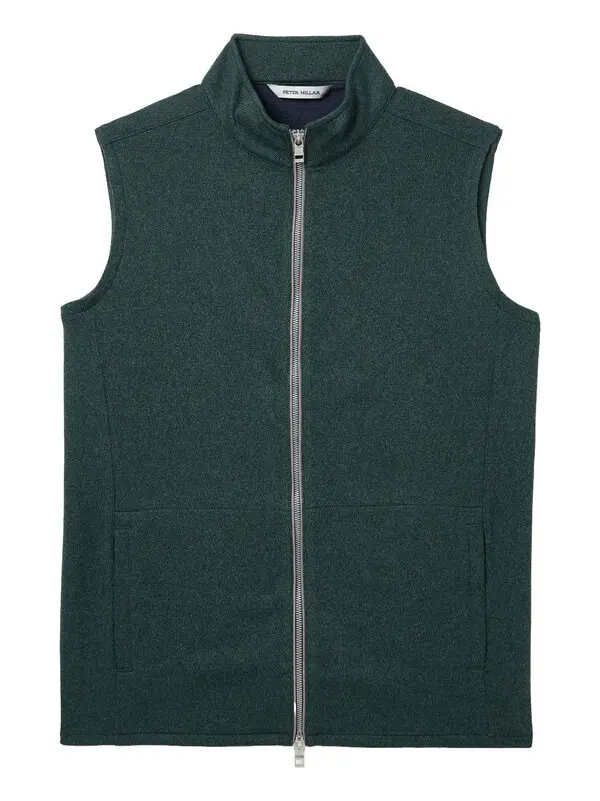 Peter Millar Crown Recycled-fleece Gilet - Green