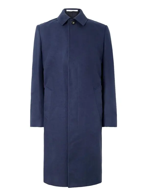 Gabriela Hearst Blake Silk-felt Car Coat - Blue