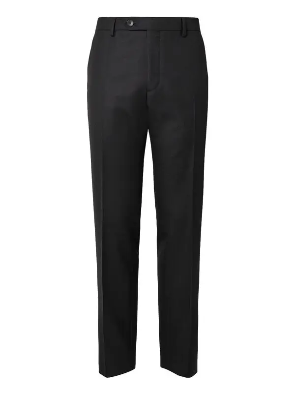 Mr P. Philip Slim-fit Wool-twill Suit Trousers - Black