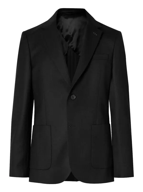 Mr P. Slim-fit Wool Suit Jacket - Black