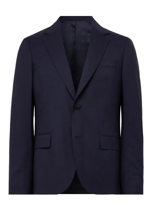 Mr P. Slim-fit Wool Suit Jacket - Blue