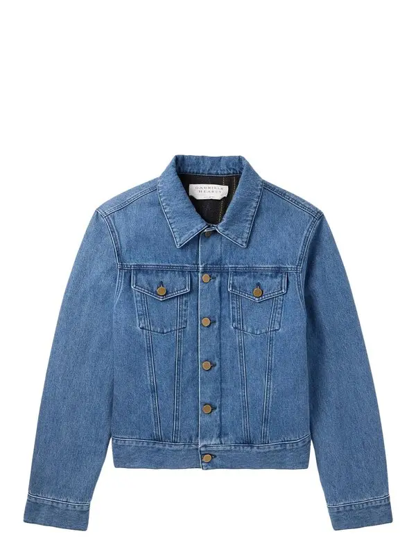 Gabriela Hearst Barry Slim-fit Denim Trucker Jacket - Blue