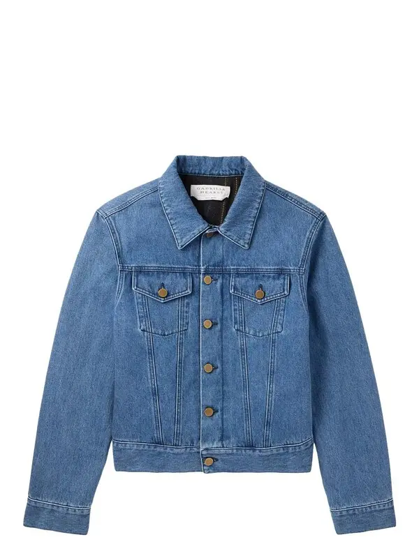 Gabriela Hearst Barry Slim-fit Denim Trucker Jacket - Blue