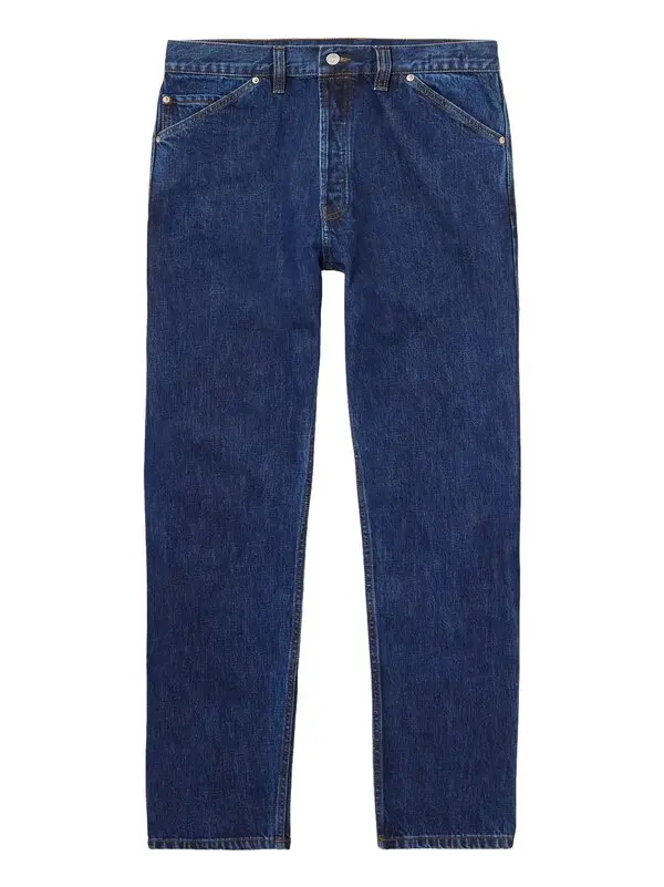 DRAKE'S Straight-leg Selvedge Jeans - Blue