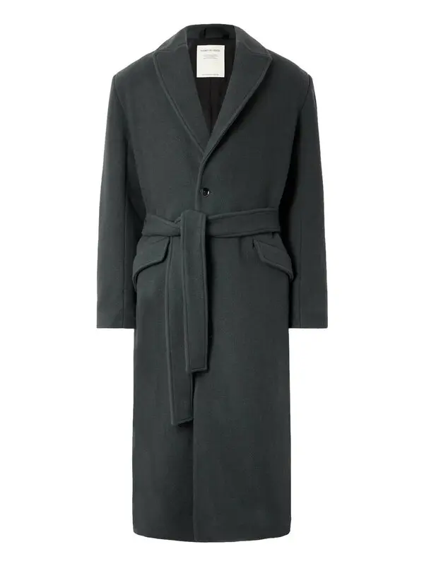 A KIND OF GUISE Arban Wool And Cashmere-blend Coat - Green