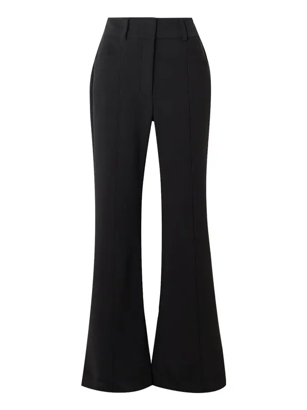 Proenza Schouler Kalea Stretch-crepe Flared Pants - Black