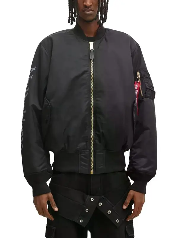 NO PROBLEMO Reversible Bomber Jacket - Black
