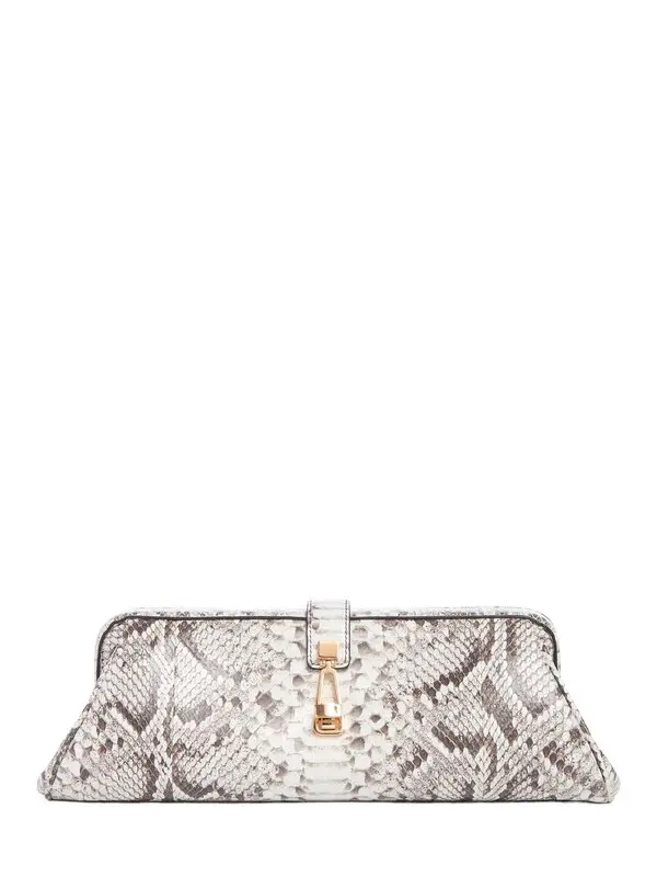 Gabriela Hearst Paola Clutch - Black/ivory