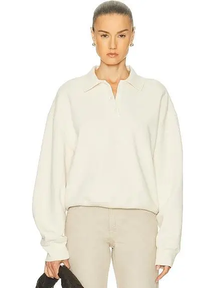 GRLFRND Polo Sweatshirt - Bone