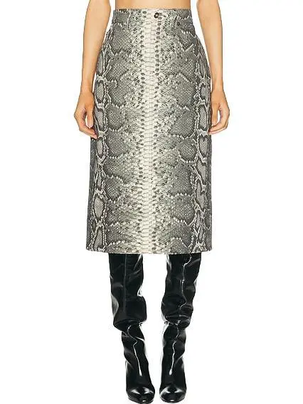 Gabriela Hearst Adalaide Skirt - Greyscale