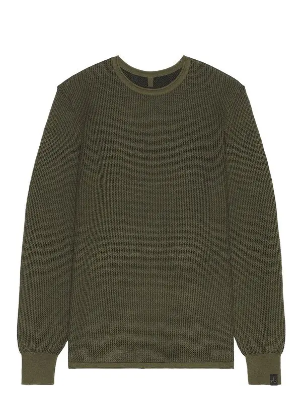 Rag & Bone Gregory Merino Crewneck Sweater - Dark Green