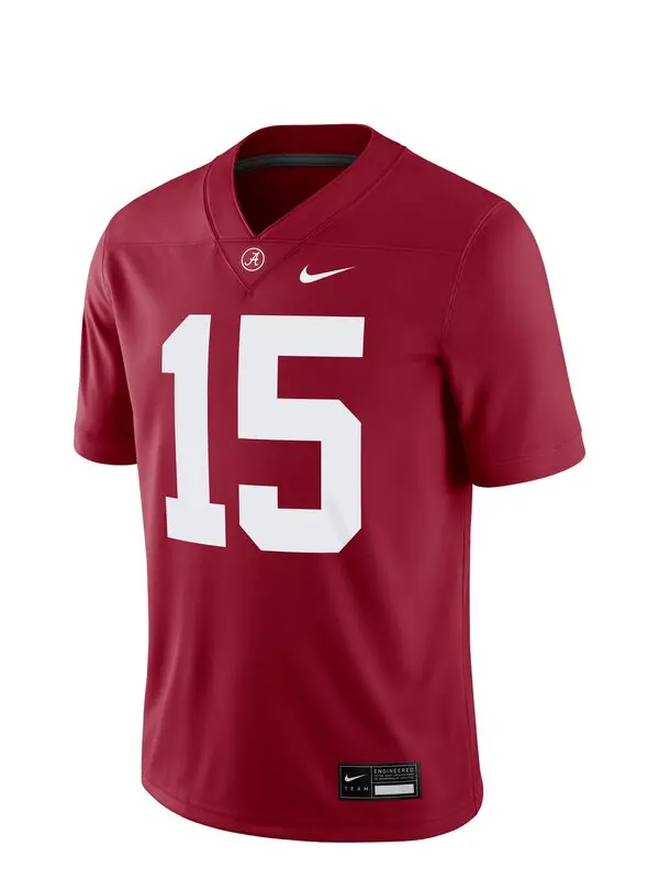 Nike Ty Simpson Alabama College Game Jersey - Red