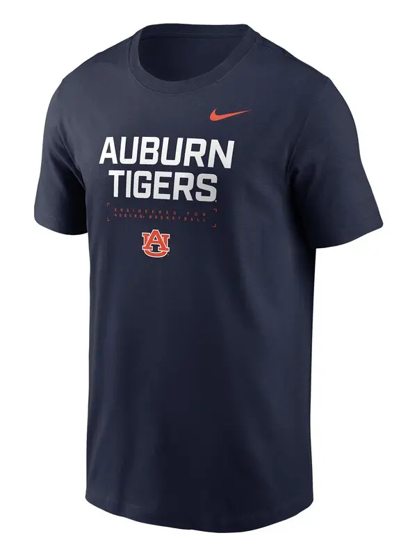 Nike Auburn Courtside Basketball Dri-fit College T-shirt - Blue
