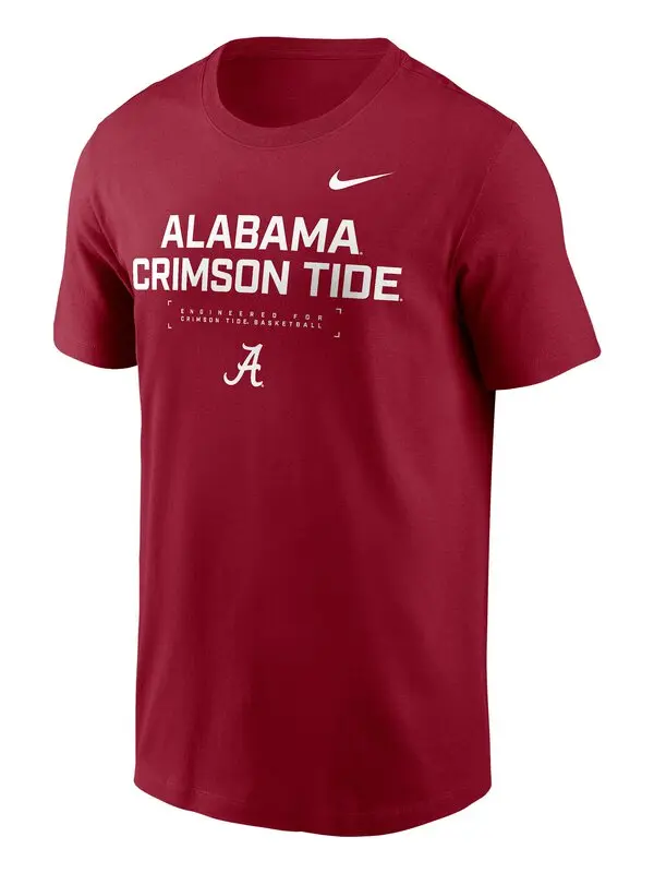 Nike Alabama Courtside Basketball Dri-fit College T-shirt - Red