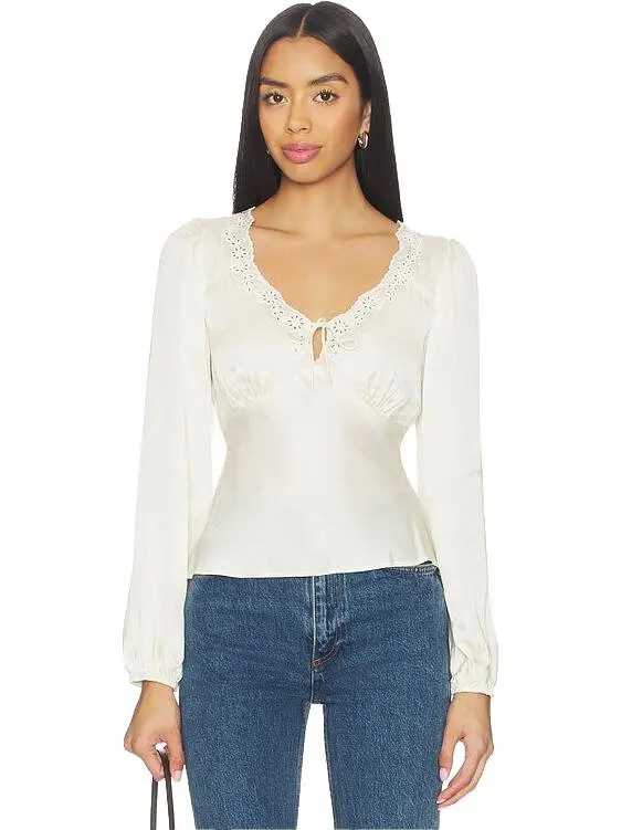 Astr The Label Roya Top - Cream