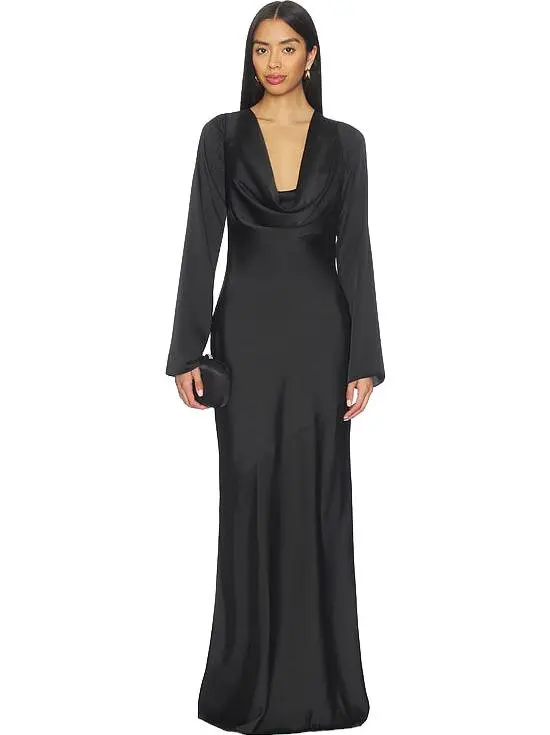 LOVERS AND FRIENDS Natalia Gown - Black
