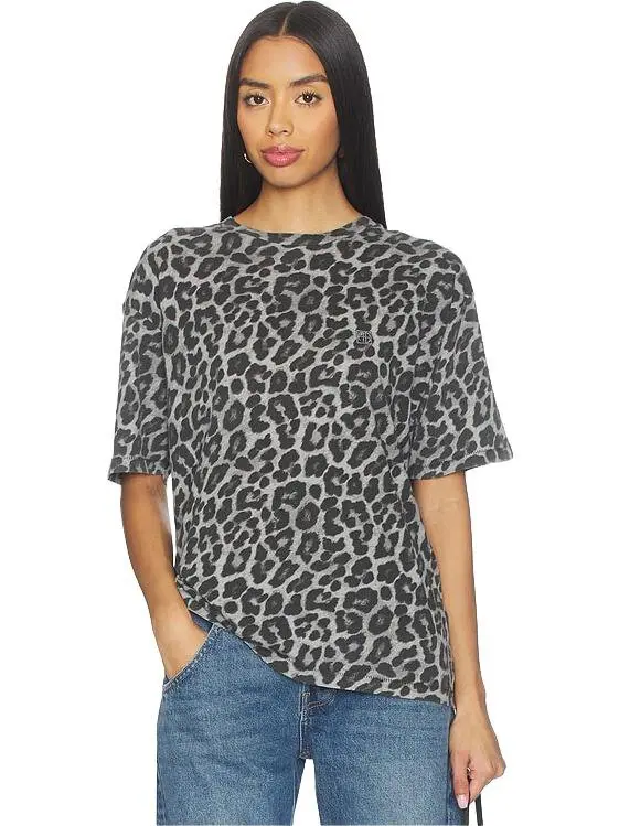 ANINE BING Cohen Tee - Grey Leopard