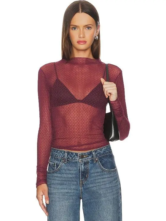 Free People Minding My Business Top - Crushed Berry