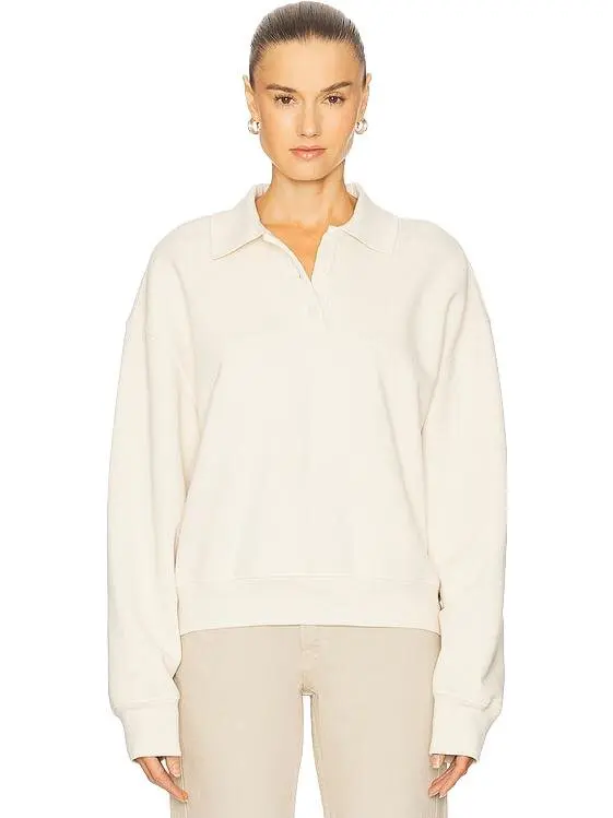 GRLFRND Polo Sweatshirt - Bone