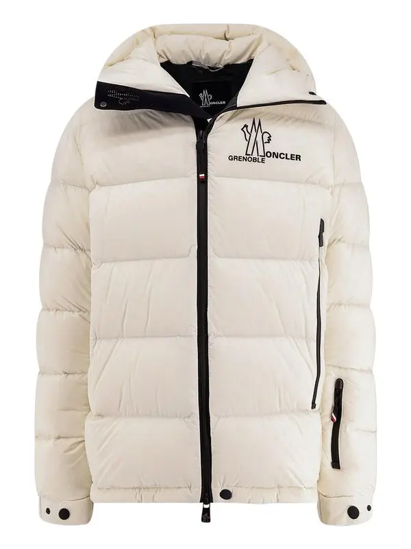 Moncler Isorno Technical Nylon Down Jacket - White