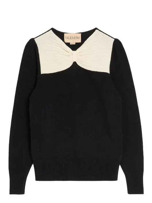 Valentino Garavani Wool Jumper - Black/ivory