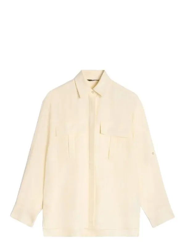 7 For All Mankind Lyocell Utility Shirt - Neutral