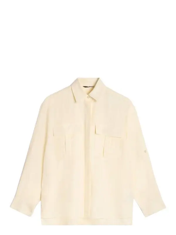 7 For All Mankind Lyocell Utility Shirt - Neutral