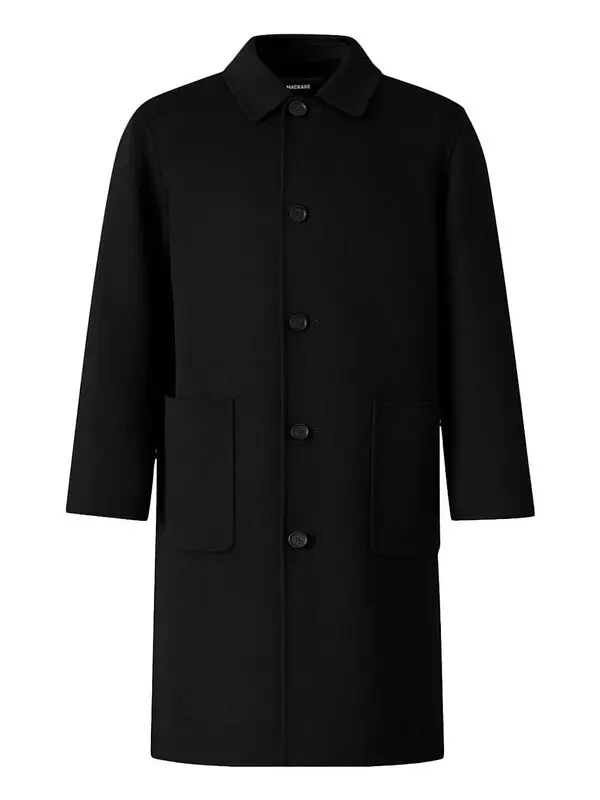 Mackage Beckett Handmade Wool Overcoat - Black