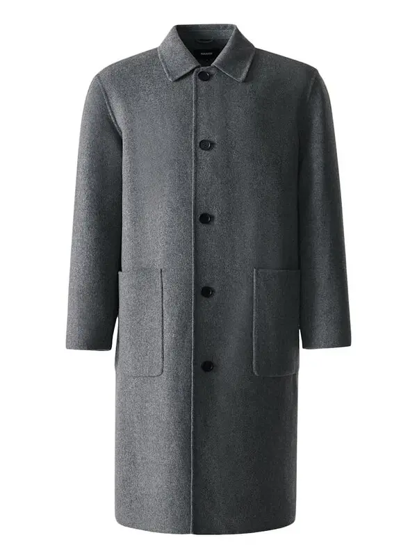 Mackage Beckett Handmade Wool Overcoat - Carbon Mix