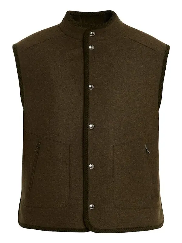 Loro Piana Kelvin Wool And Cashmere Vest - 51cl Green
