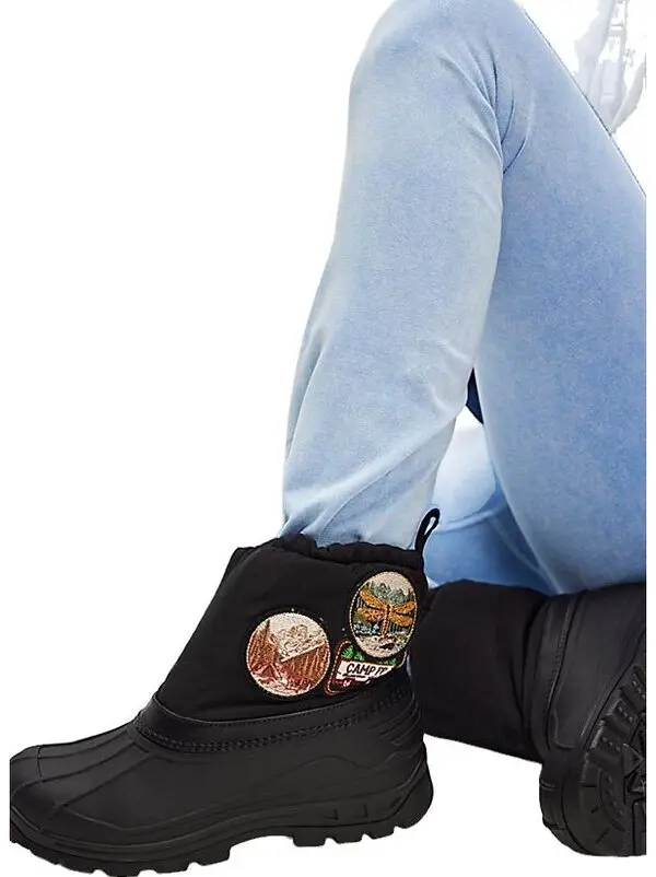 Free People Camp Fp Patches Weather Boots - Black/black