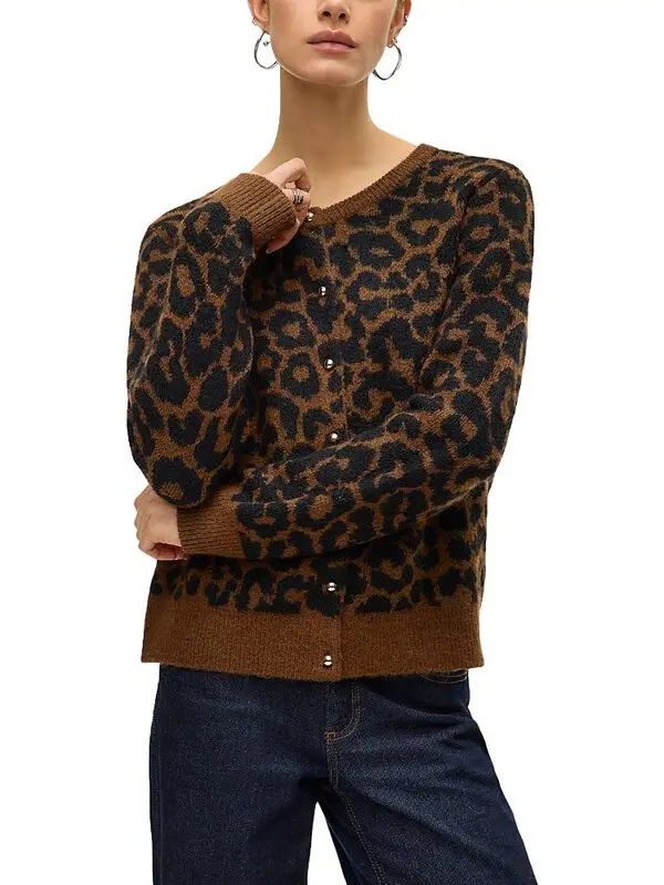 Vero Moda Leopard Print Cardigan - Emperador