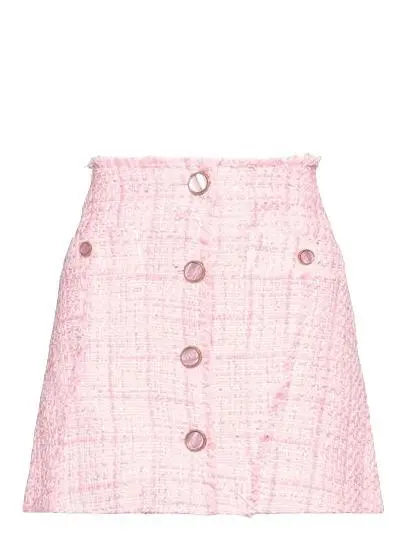 Gcds Mini Flared Tweed Skirt - Pink