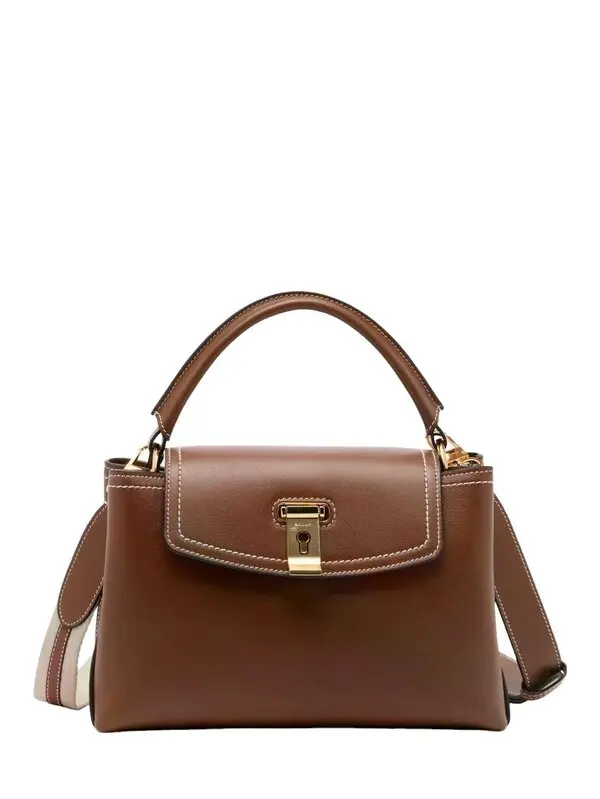 Bally Lock-me Tote Bag - Brown