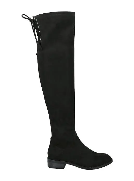 Steve Madden Xray Faux-suede Over-the-knee Boots - Black