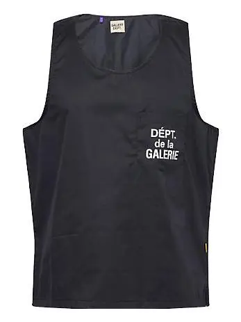 GALLERY DEPT. Resort Sleeveless Cotton-poplin Top - Black