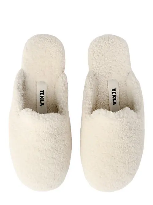 TEKLA Cushioned Shearling Slippers - Texas