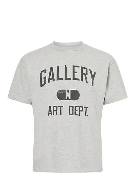 GALLERY DEPT. Art Department Crewneck Cotton-blend T-shirt - Heather Grey