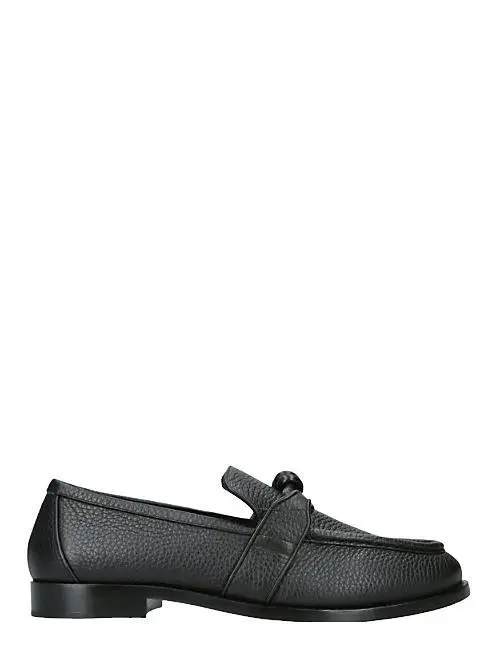 Bottega Veneta Astaire Knot Leather Loafers - Black